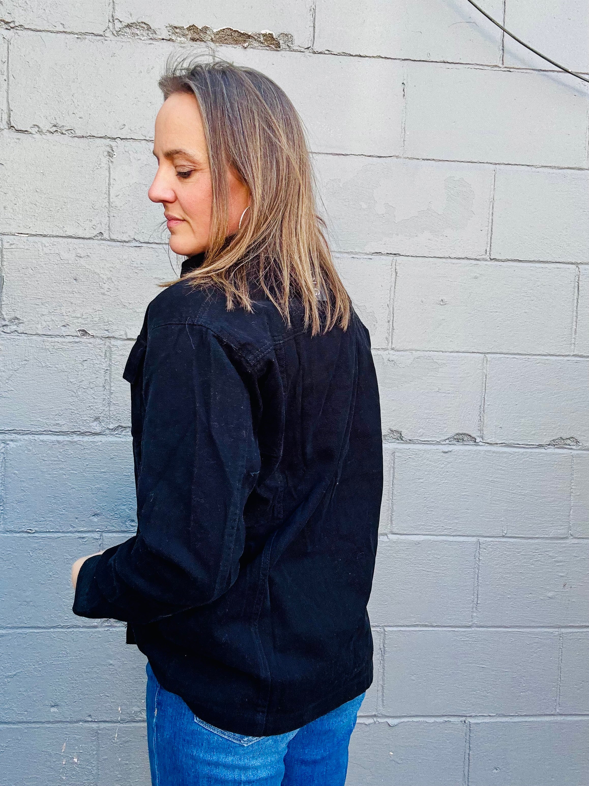 Oversized Trucker Jacket — 2BG Boutique